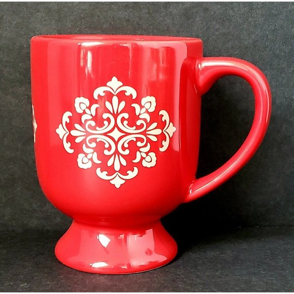 Hallmark | Dining | Hallmark Red Paisley 2 Oz Coffee Tea Compote Mug ...